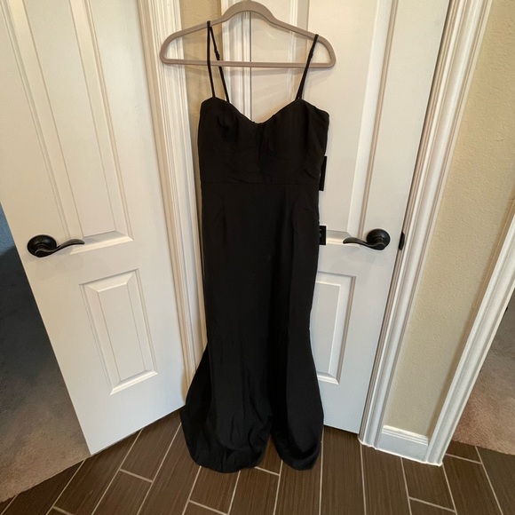 Lulus | Dresses | Nwt Lulus Full Length Black Dress In Sz Large Spg ...